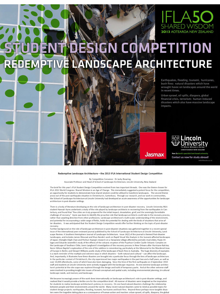 2013IFLA Student Competition | PDF