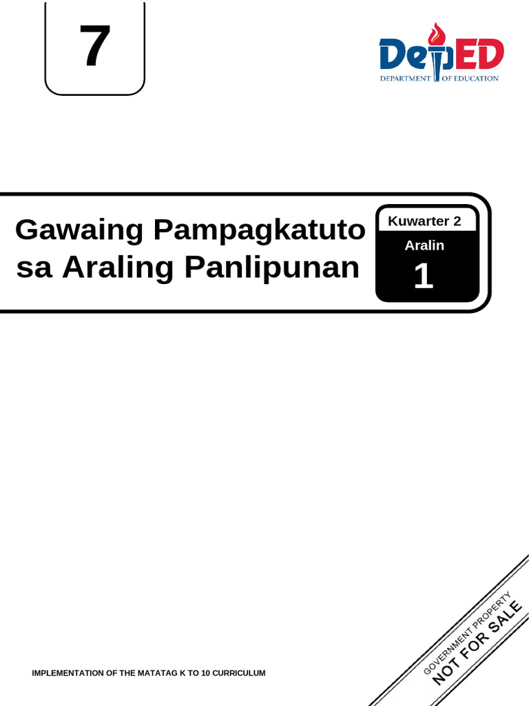 WS - Q2 - AP7 - Lesson-1-Week-2 in Araling Panlipuna | PDF