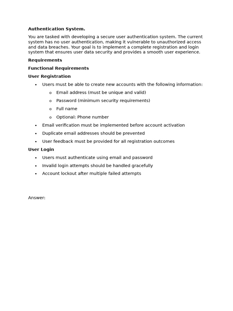 Week 8-Authentication System | PDF
