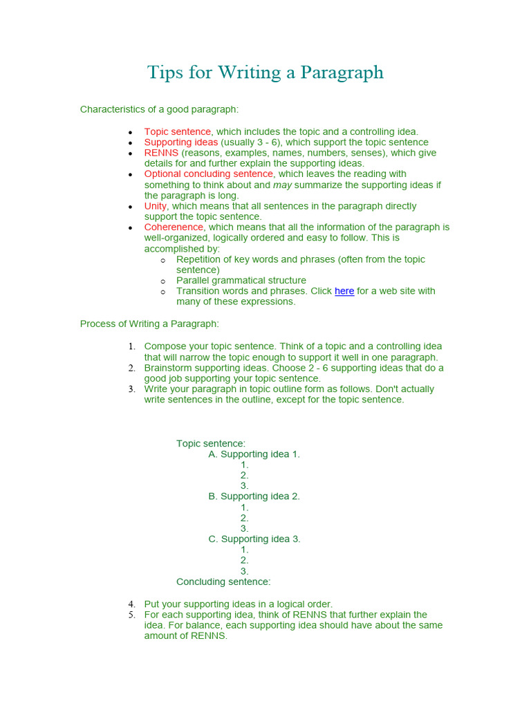 Writing Effective Paragraphs | PDF