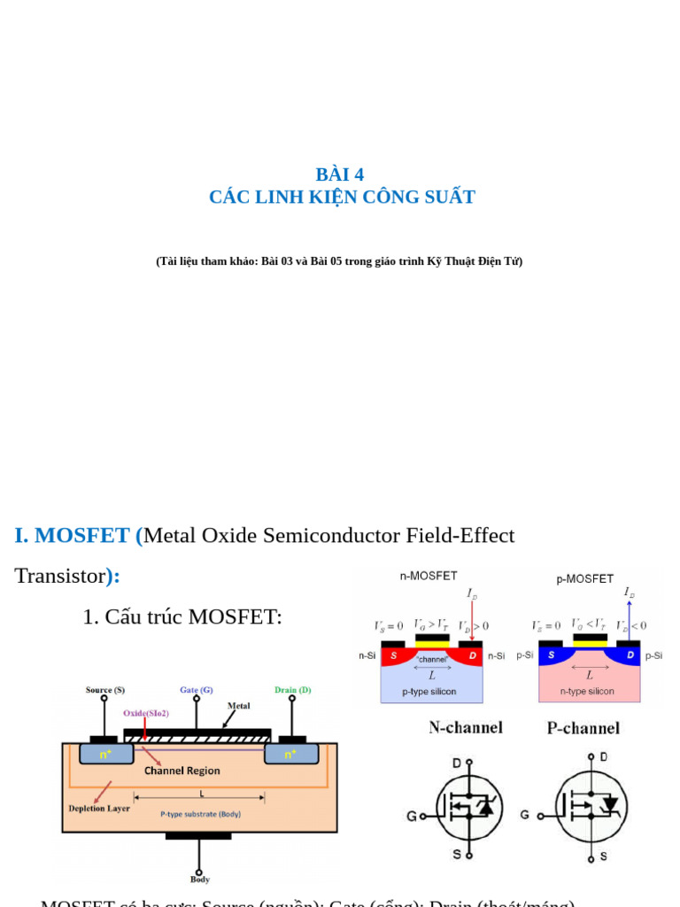 BAI 4 - Cac Linh Kien Cong Suat | PDF