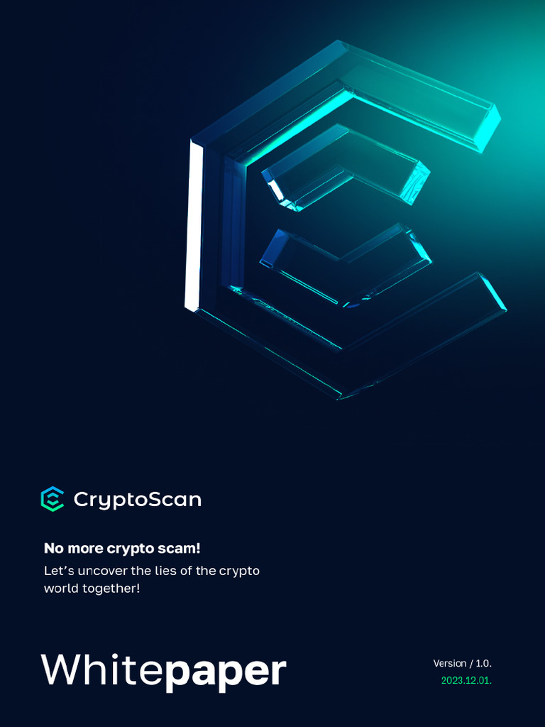 Cryptoscan Whitepaper en | PDF | Cryptocurrency | Artificial Intelligence