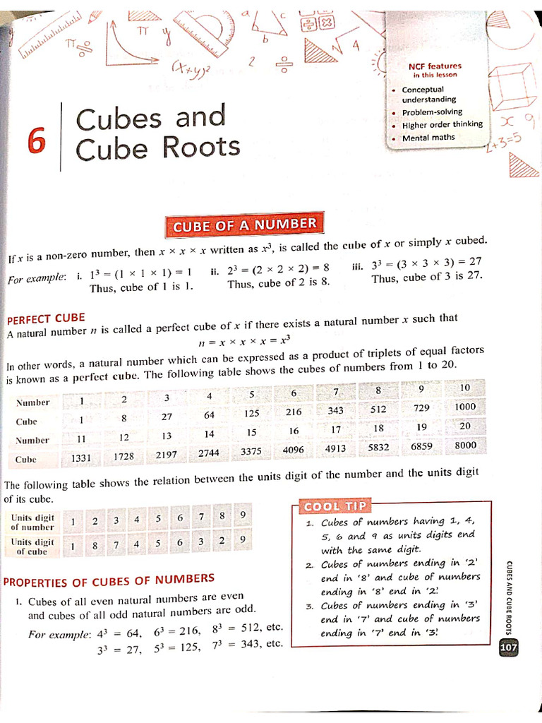 Understanding Perfect Cubes and Roots | PDF | Discrete Mathematics ...