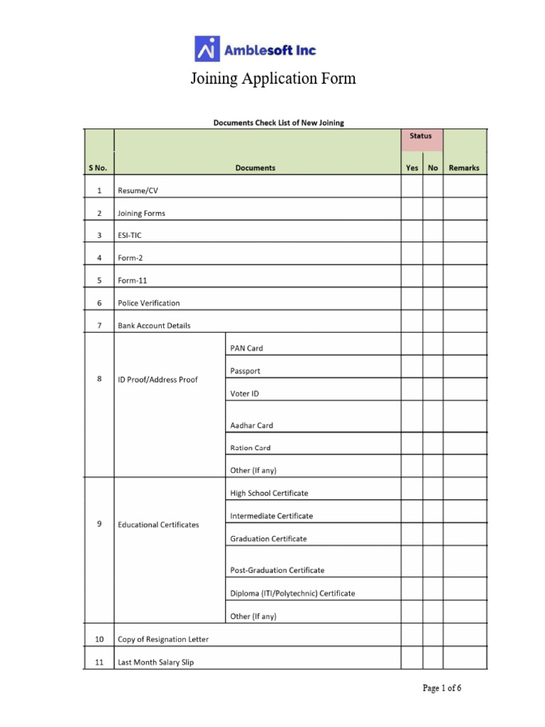 Joining Application and Nomination Form | PDF | Identity Document | Justice
