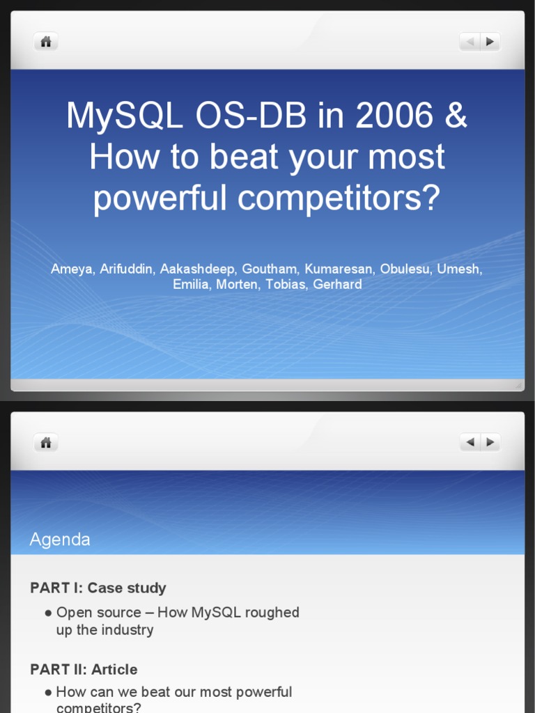 MTI MySQL How To Beat Your Most Powerful Competition | Download Free PDF | Disruptive Innovation ...