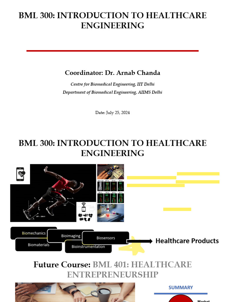 BML 300 - Lectures 1,2,3 | PDF | Biomechanics | Medical Imaging
