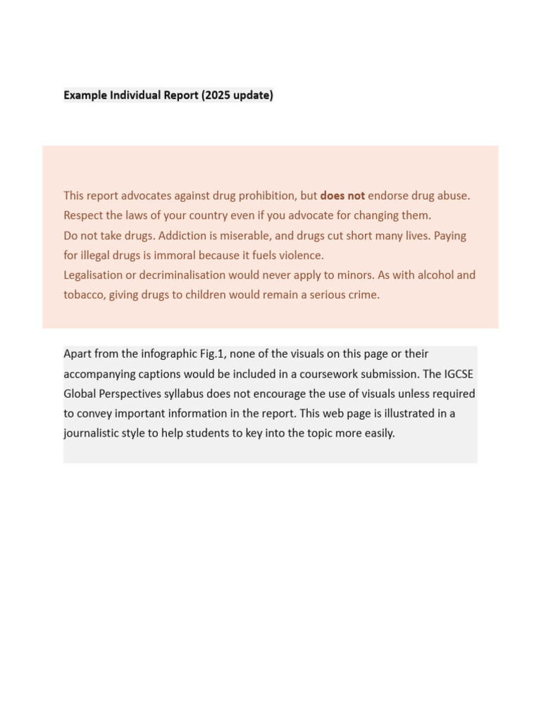 Example Individual Report (2025 Update) | PDF | Illegal Drug Trade ...