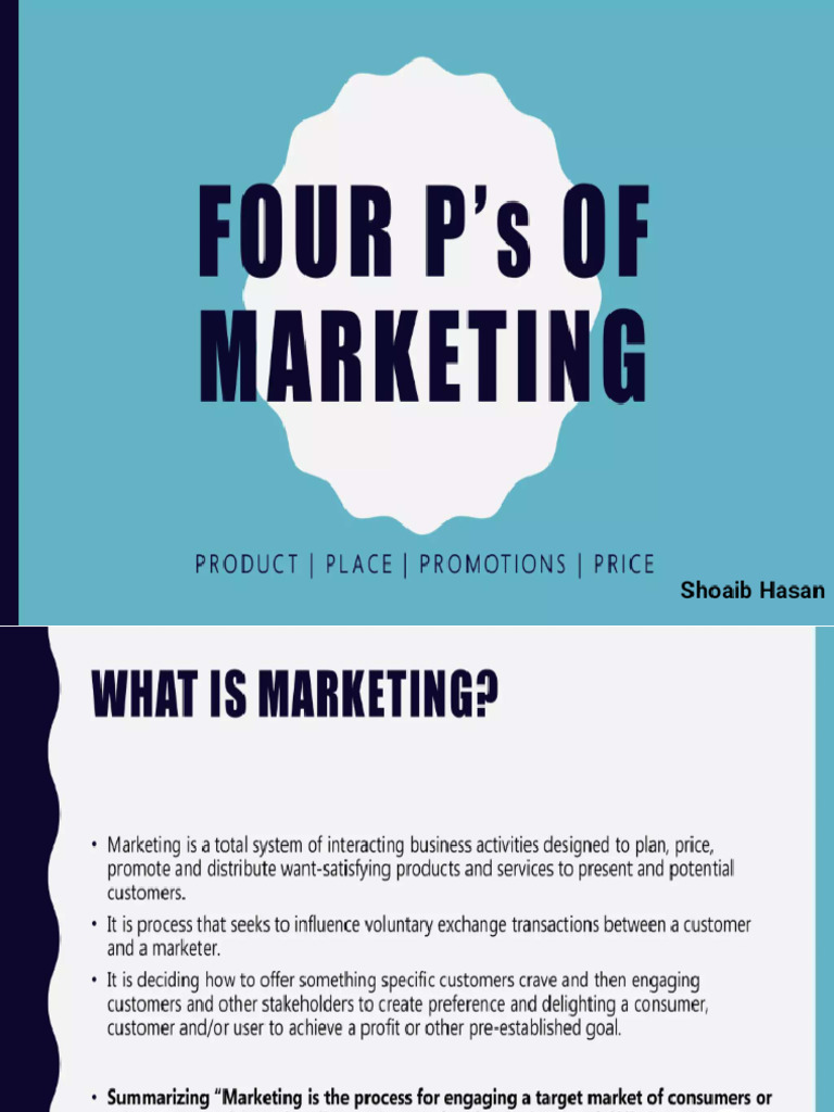 Four P's of Marketing | PDF