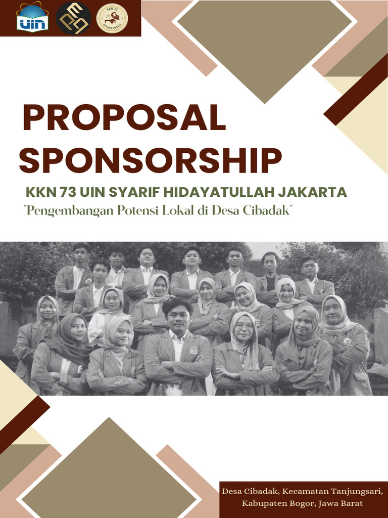 Proposal Sponsor KKN 73 Arjunabhakti | PDF