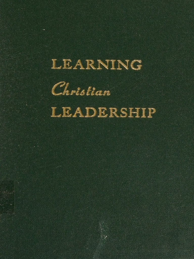 Learning Christian Leadership Guide | PDF | Faith | Jesus