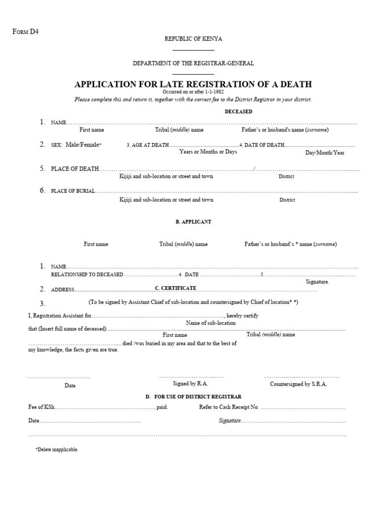 Late Death Registration Application Form | PDF | Chess Openings | Chess