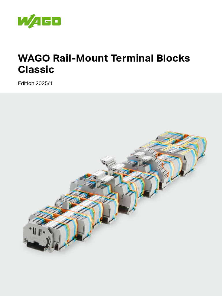 WAGO Rail-Mount Terminal Blocks 2025 | PDF | Electrical Connector ...