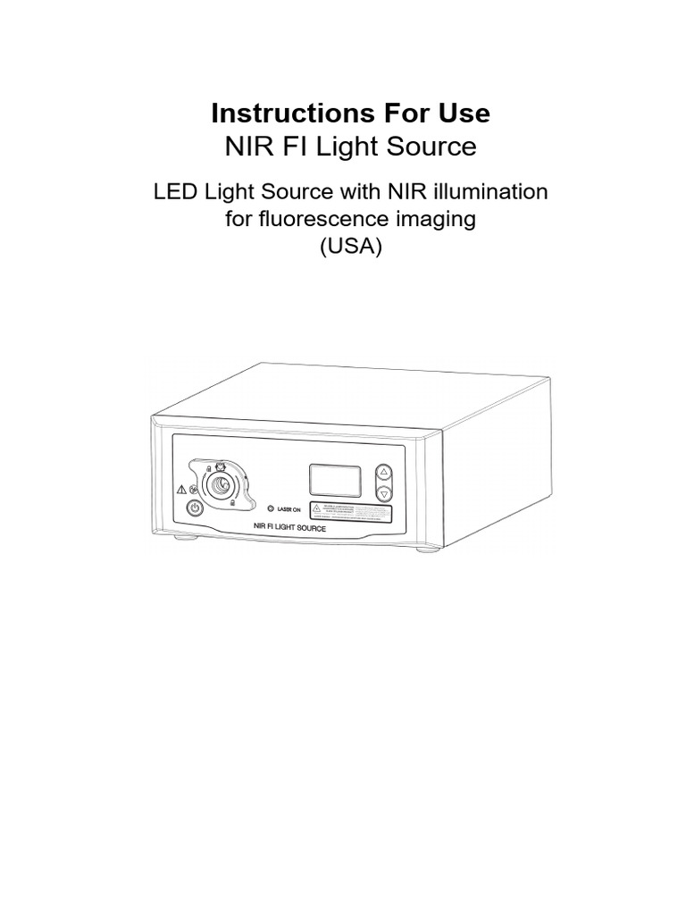 NIR LED Light Source User Guide | PDF | Electromagnetic Interference ...