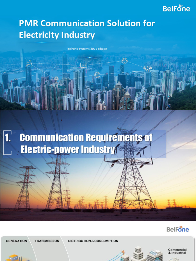 PMR Communication Solutions for Power Industry | PDF | Wireless Ad Hoc ...