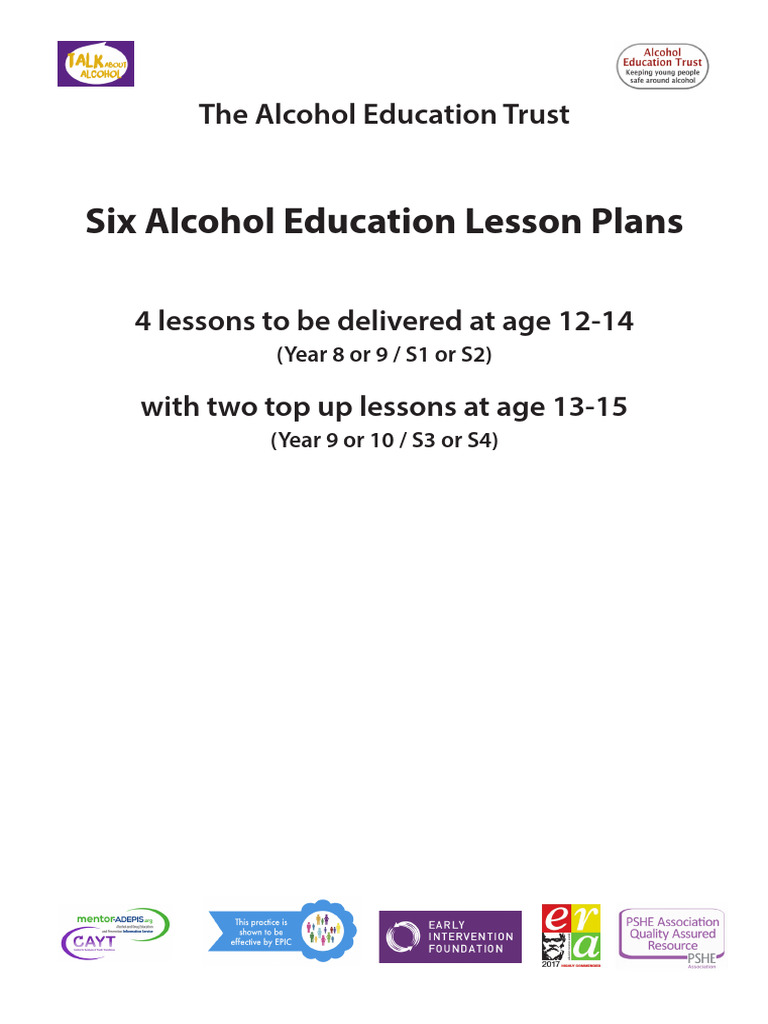 Alcohol Education Lesson Plans for Teens | PDF | Substance Abuse