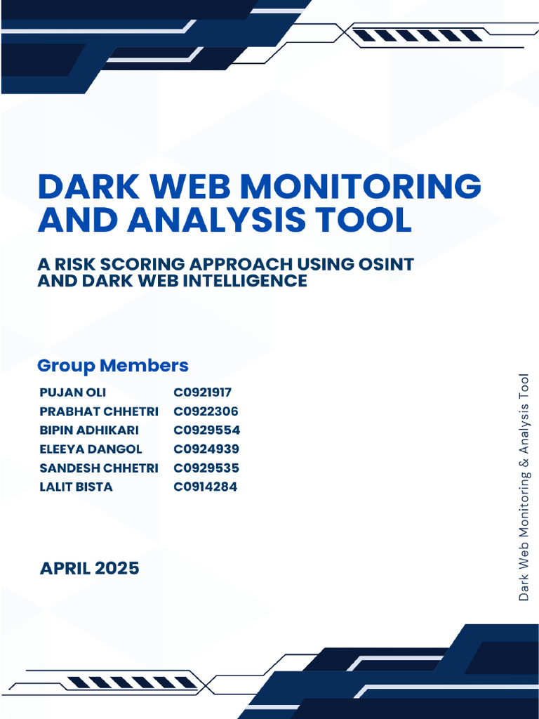Dark Web Monitoring System Overview | PDF | Computer Security | Security