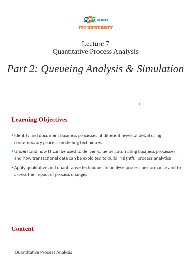 Lecture7 QuantitativeAnalysis2 | PDF | Simulation | Analysis