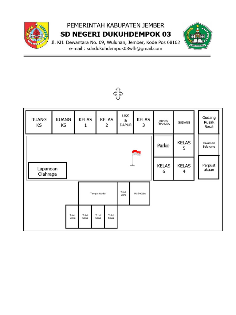 Denah Sekolah SDN Dukuhdempok 03 2025-2026 | PDF