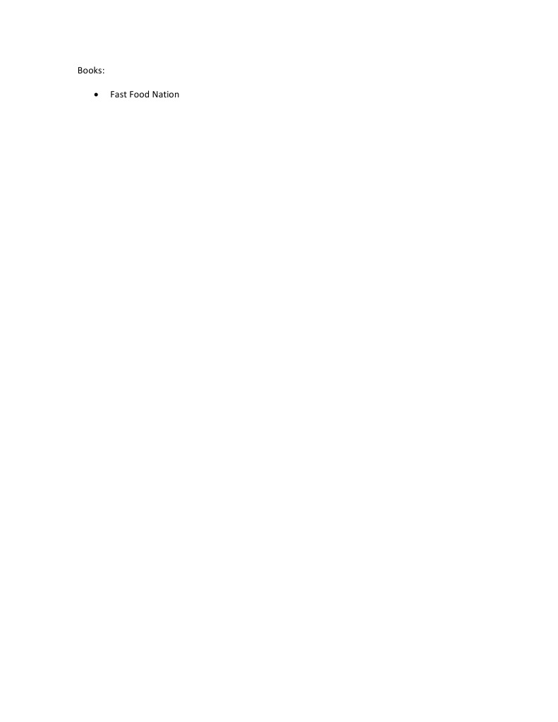 Fast Food Nation Book Summary | PDF