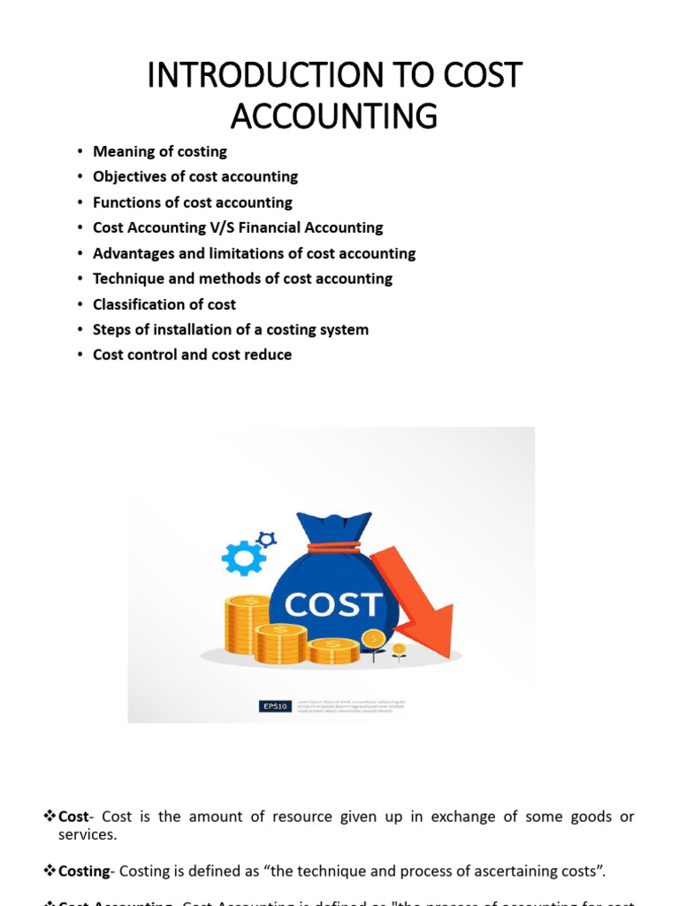 Introduction To Cost Accounting | PDF | Cost Accounting | Financial ...