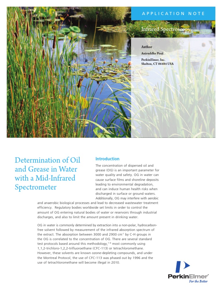 Determination of Oil and Grease in Water With A Mid-Infrared ...