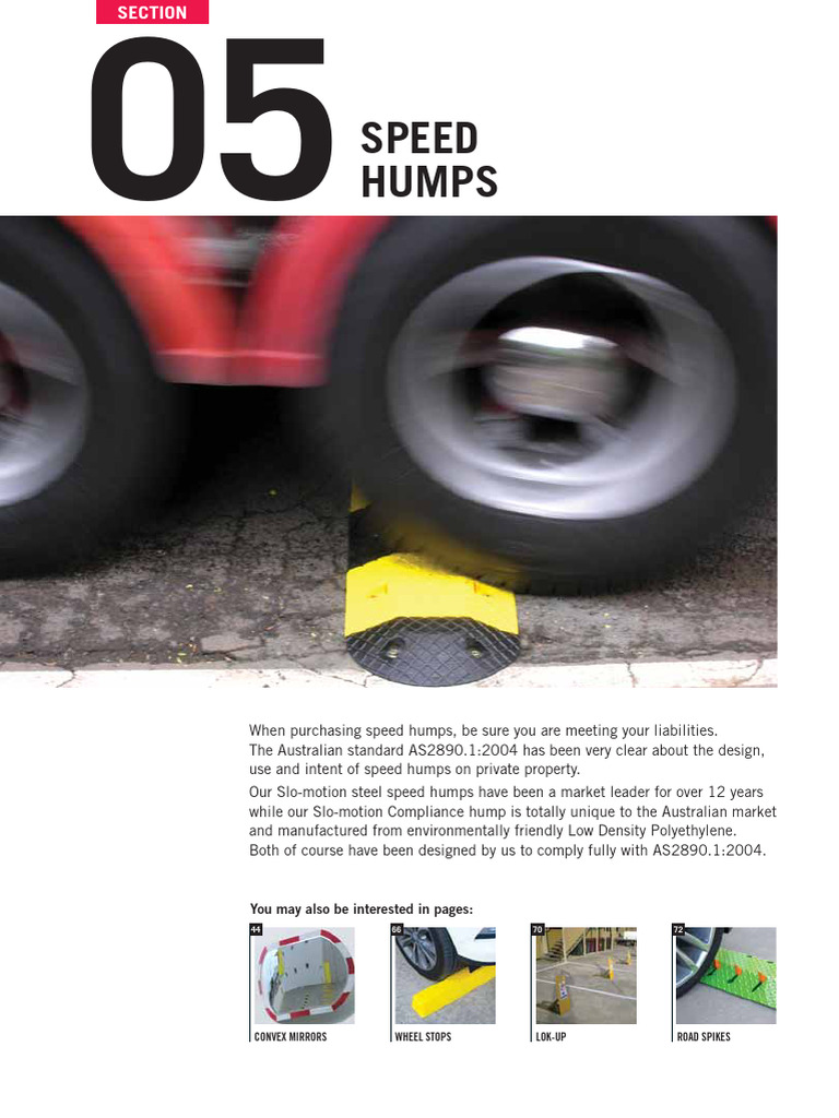 Speed Humps - Barrier Group | PDF | Road | Concrete