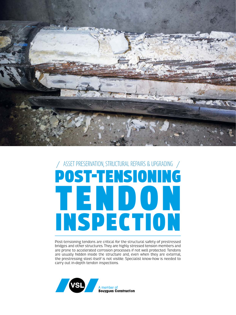 Post-Tensioning Tendon Inspection Guide | PDF | Prestressed Concrete