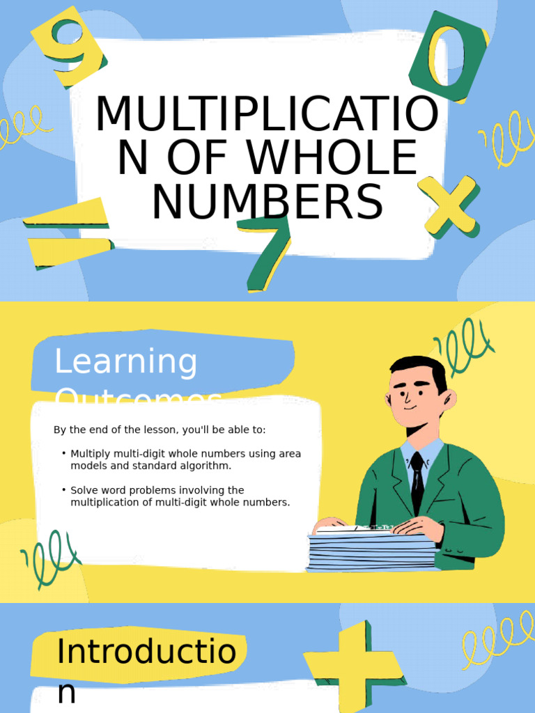 Multiplication of Whole Numbers | PDF | Multiplication | Arithmetic