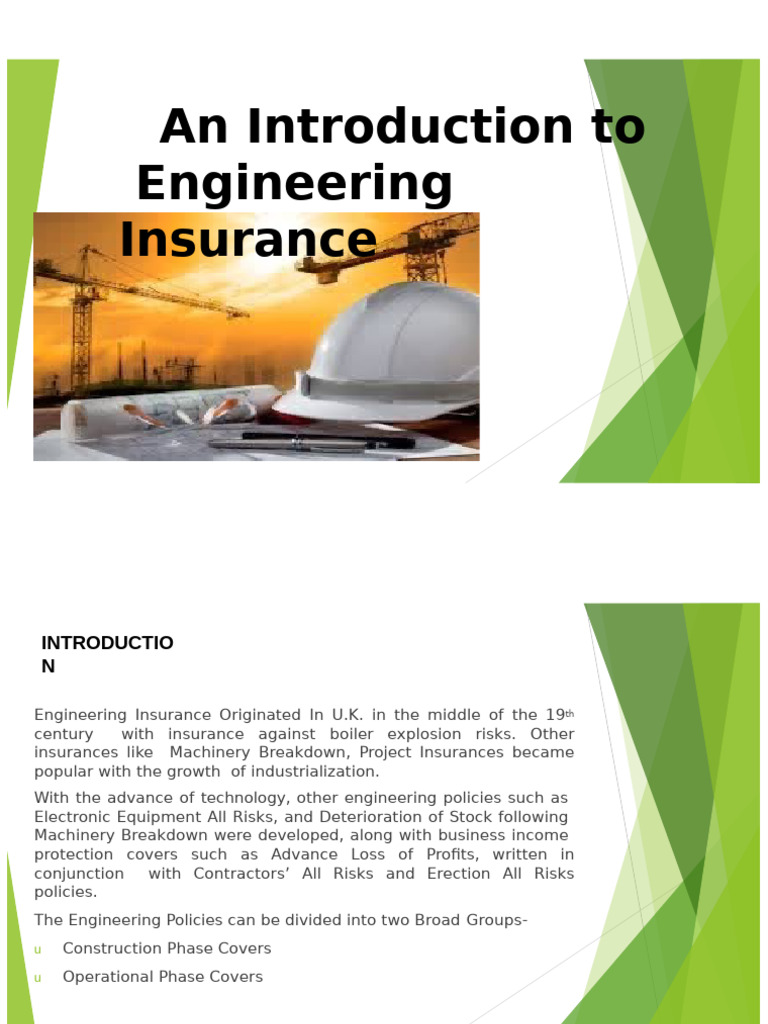 BIMTECH Engineering Insurance Presentation-LAPTOP-REK8430B | PDF ...