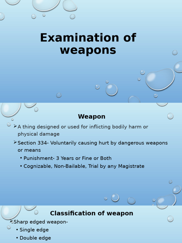 Weapon Examination Procedures and Analysis | PDF | Firearms | Gun