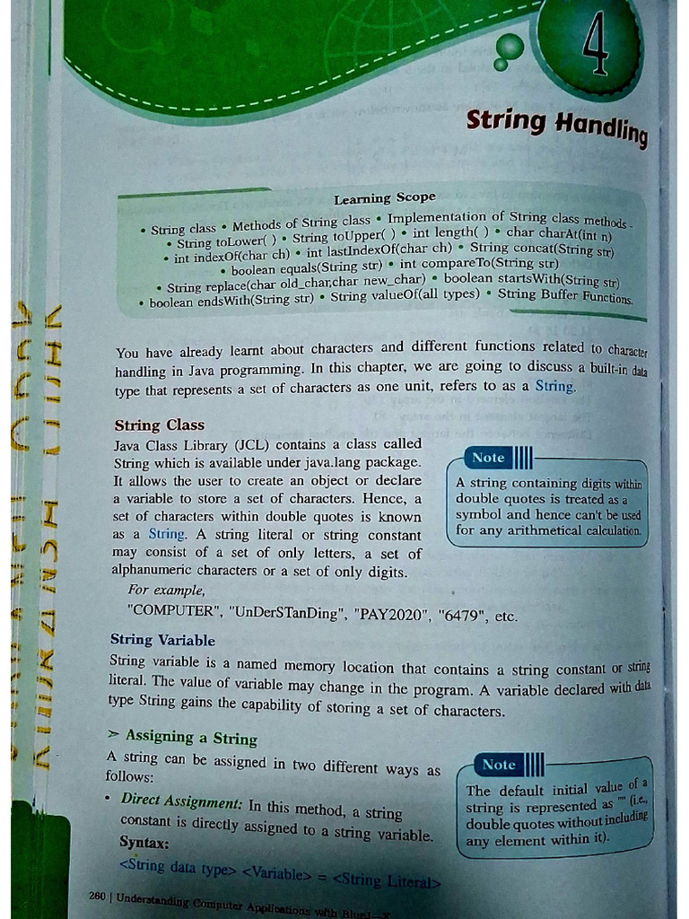 CA Chapter 4. String Handling-1 | PDF