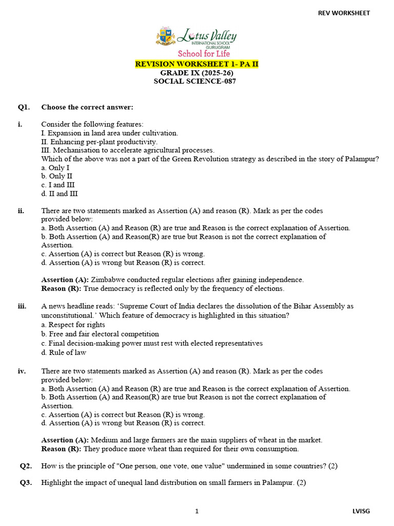 Asm1 Social Science 308816 | PDF | Government | Democracy