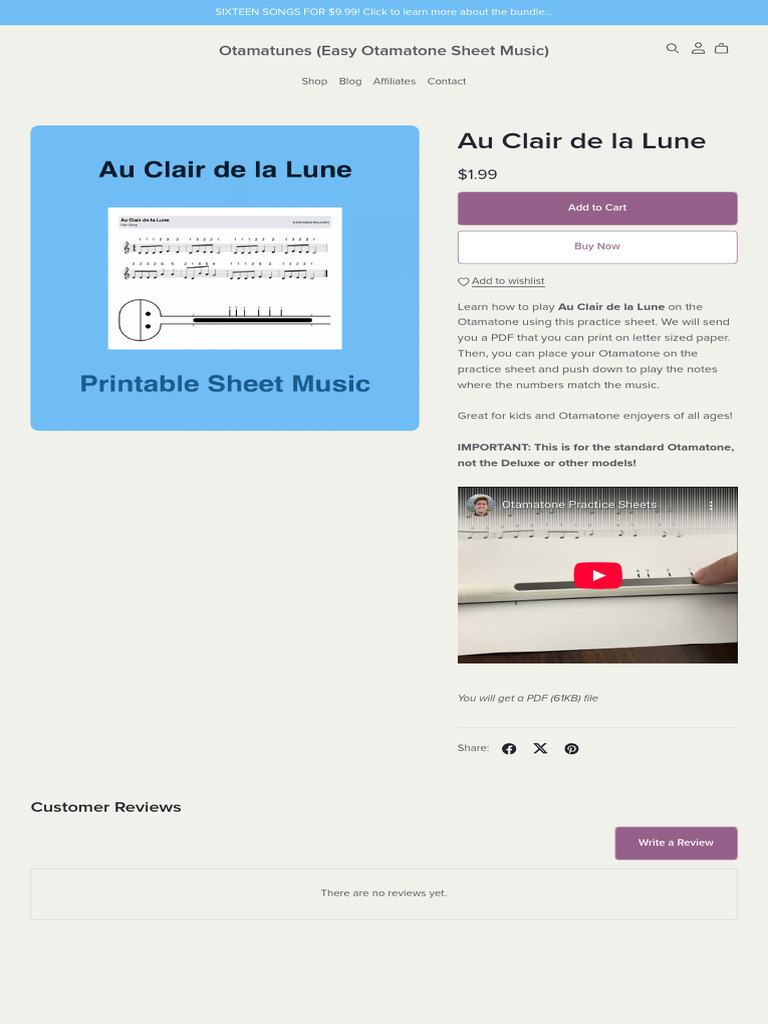 Au Clair de La Lune | PDF