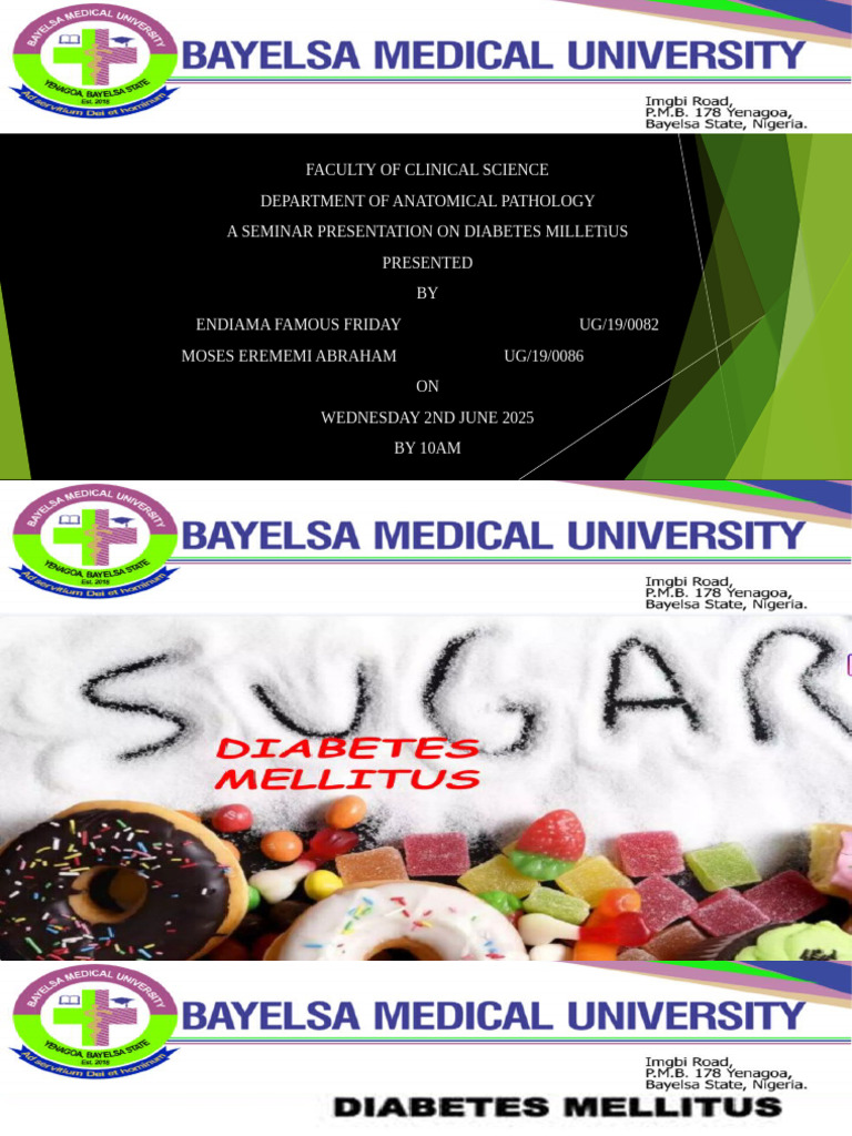 Diabetes Milletus Seminar Overview | PDF | Diabetes | Pancreas
