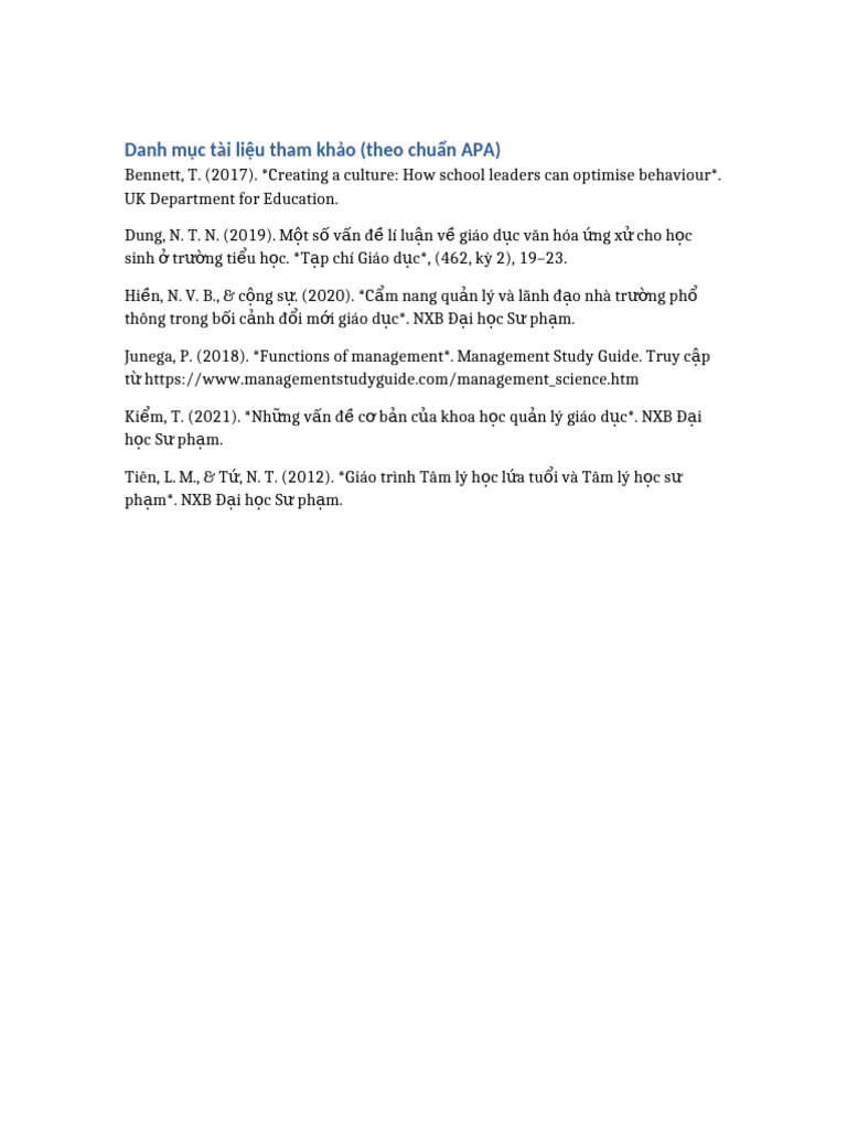 Tai Lieu Tham Khao APA | PDF