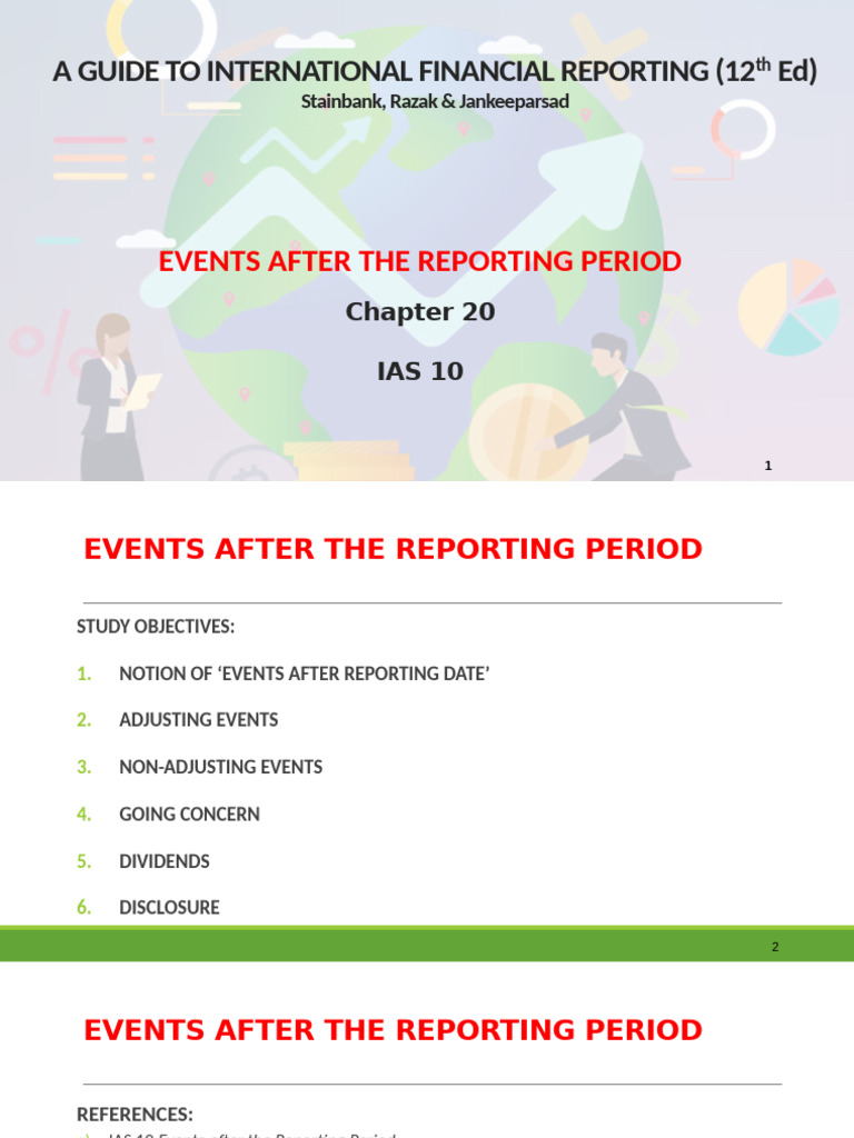 Events After Reporting Period Explained | PDF | Going Concern | Business