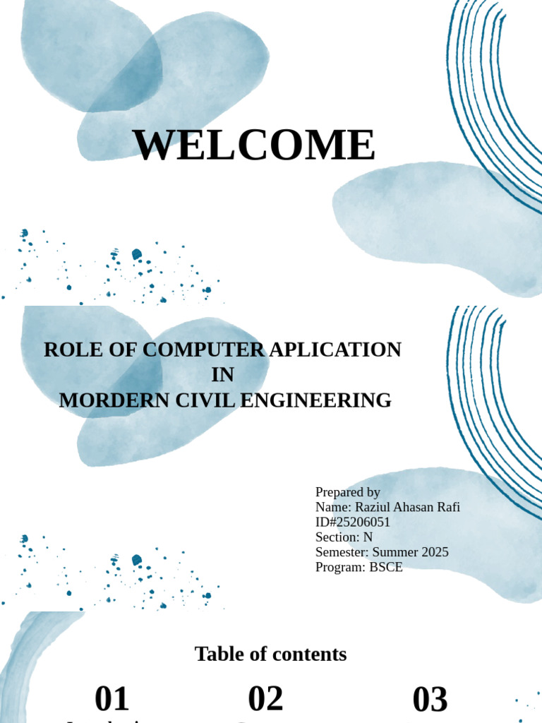 Role of Computer Applications in Civil Engineering | PDF | Building ...