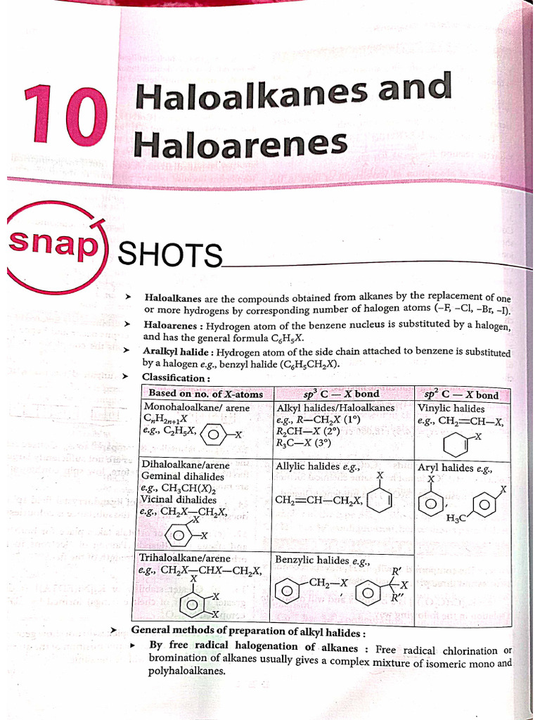 Halo Alkanes and Halo Arenes | PDF
