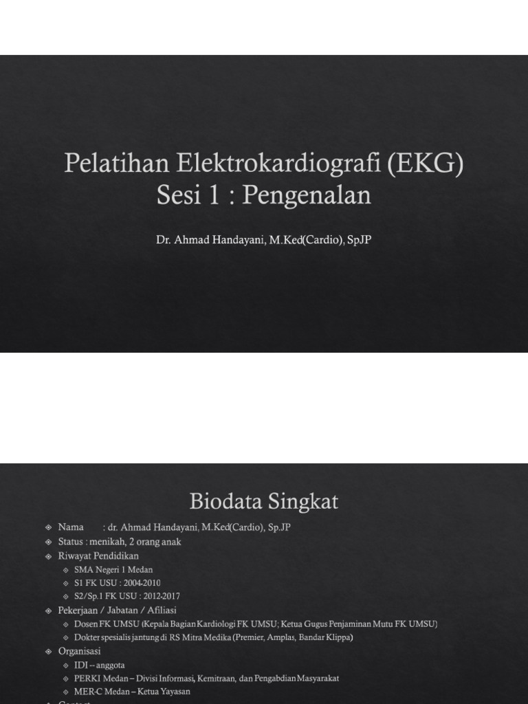 Ws Ekg Sapadokter CH 1 Intro | PDF