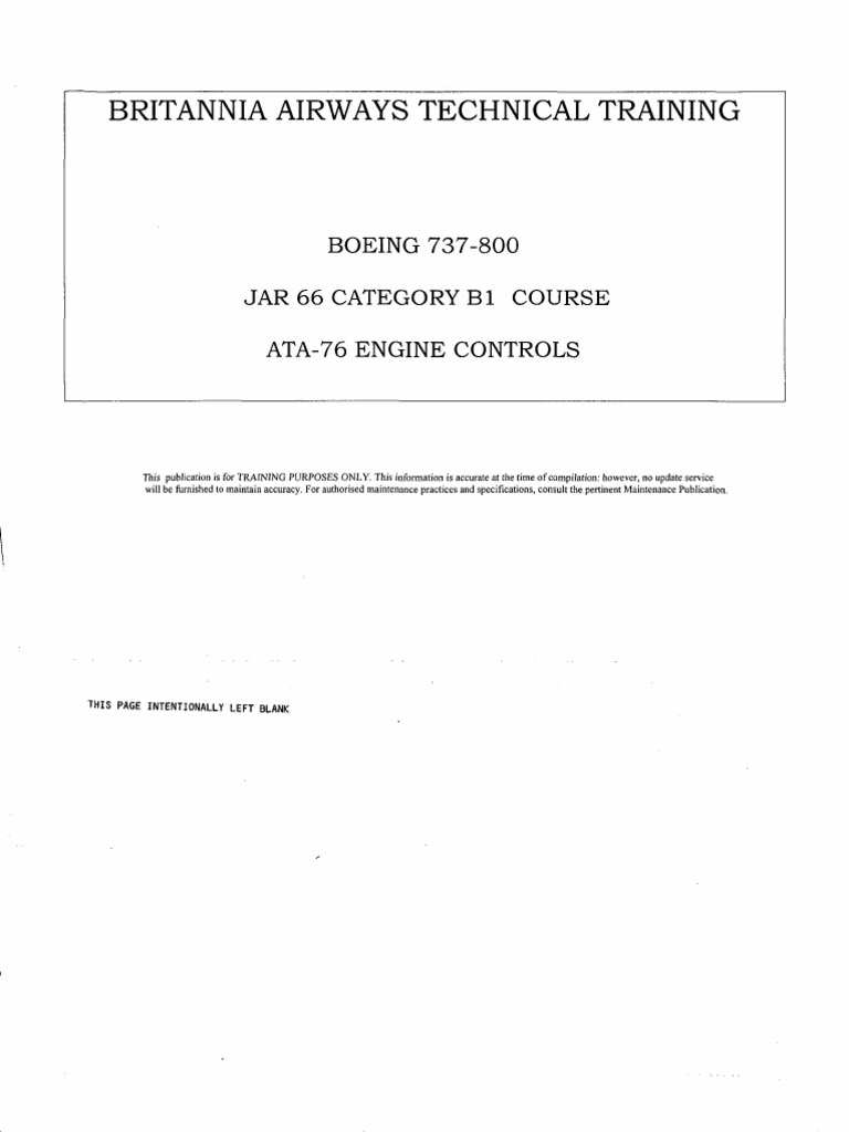 Ata 76 Engine Controls | PDF