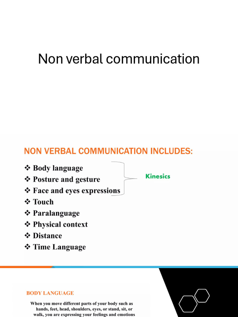 Non Verbal Communication-1 | PDF