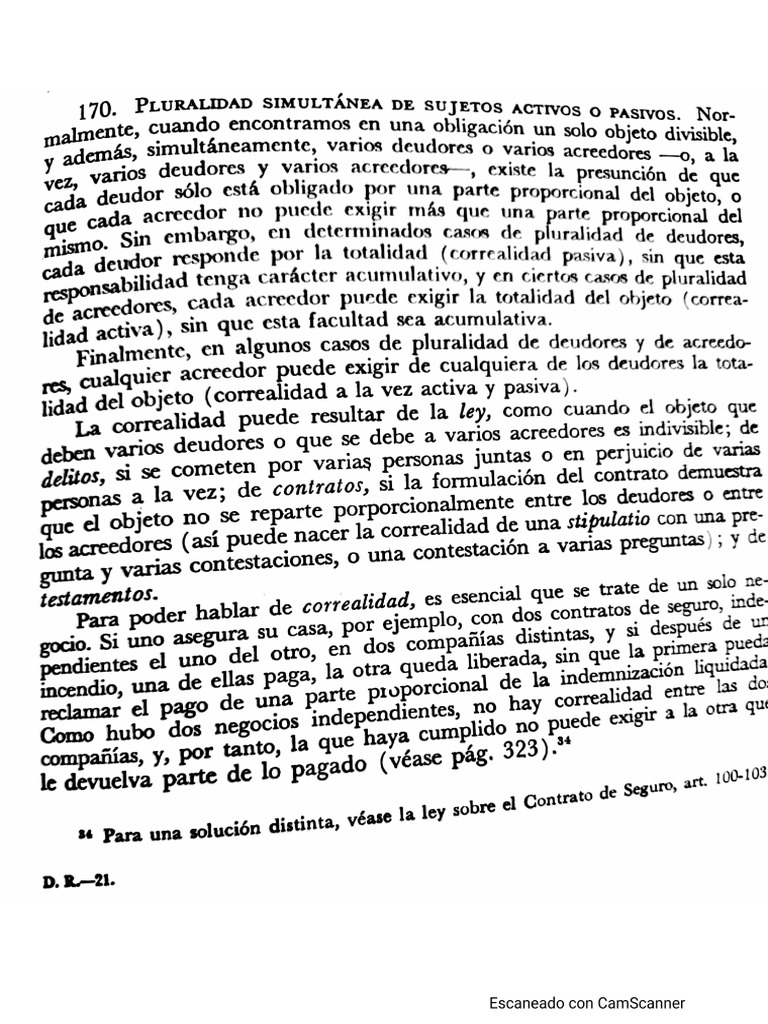 Obligaciones Conjuntas y Solidarias (Margadant) | PDF