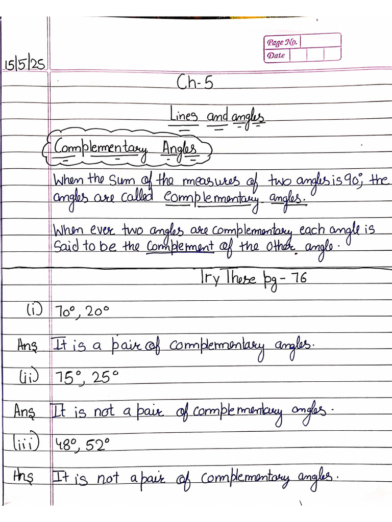 Maths Geometry Notebook Work | PDF