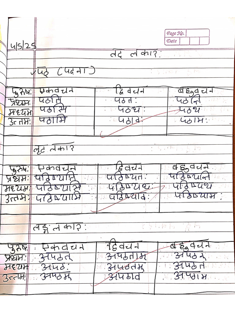 Sanskrit Notebook Work | PDF