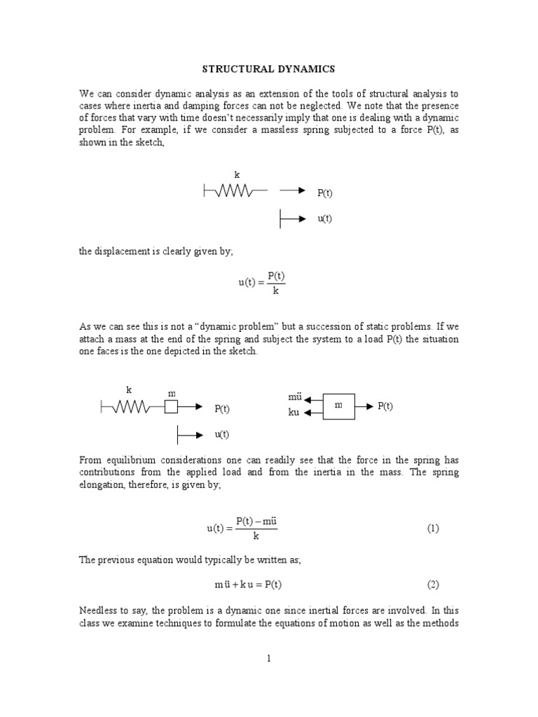 Structural Dynamics Analysis Overview | PDF