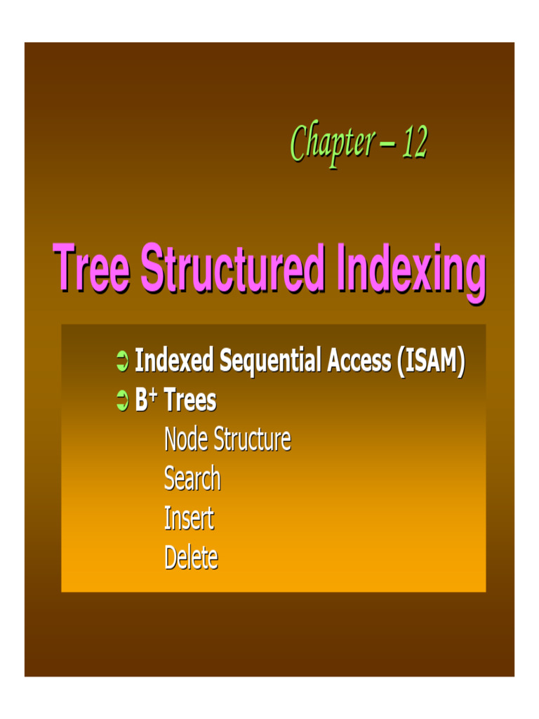 12.tree Structured Indexing | PDF | Computer Data Storage | Information Technology