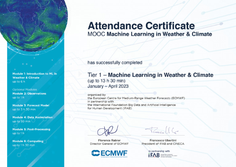 Certificate MOOC Tier 1 | PDF