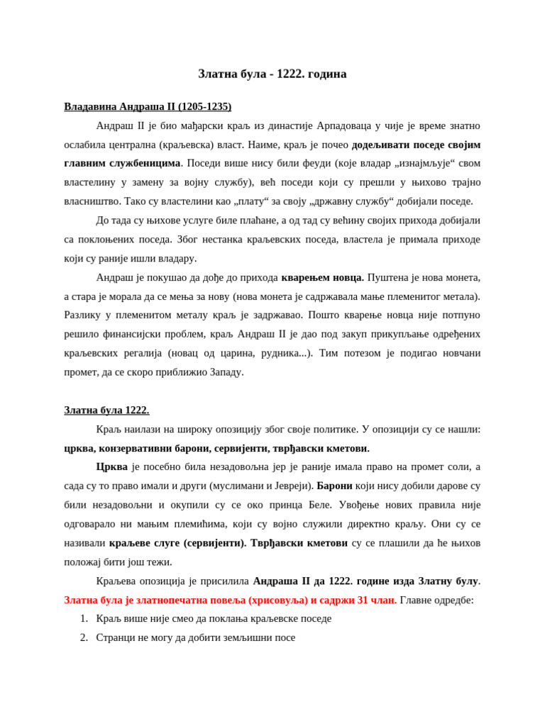 Zlatna Bula | PDF