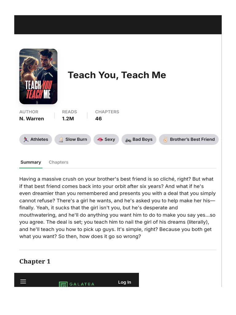 Teach You, Teach Me by N. Warren - GALATEA | PDF