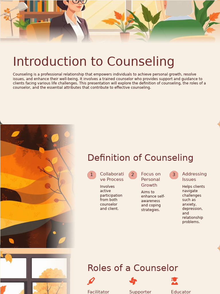 Introduction To Counseling | PDF | Psychotherapy | School Counselor